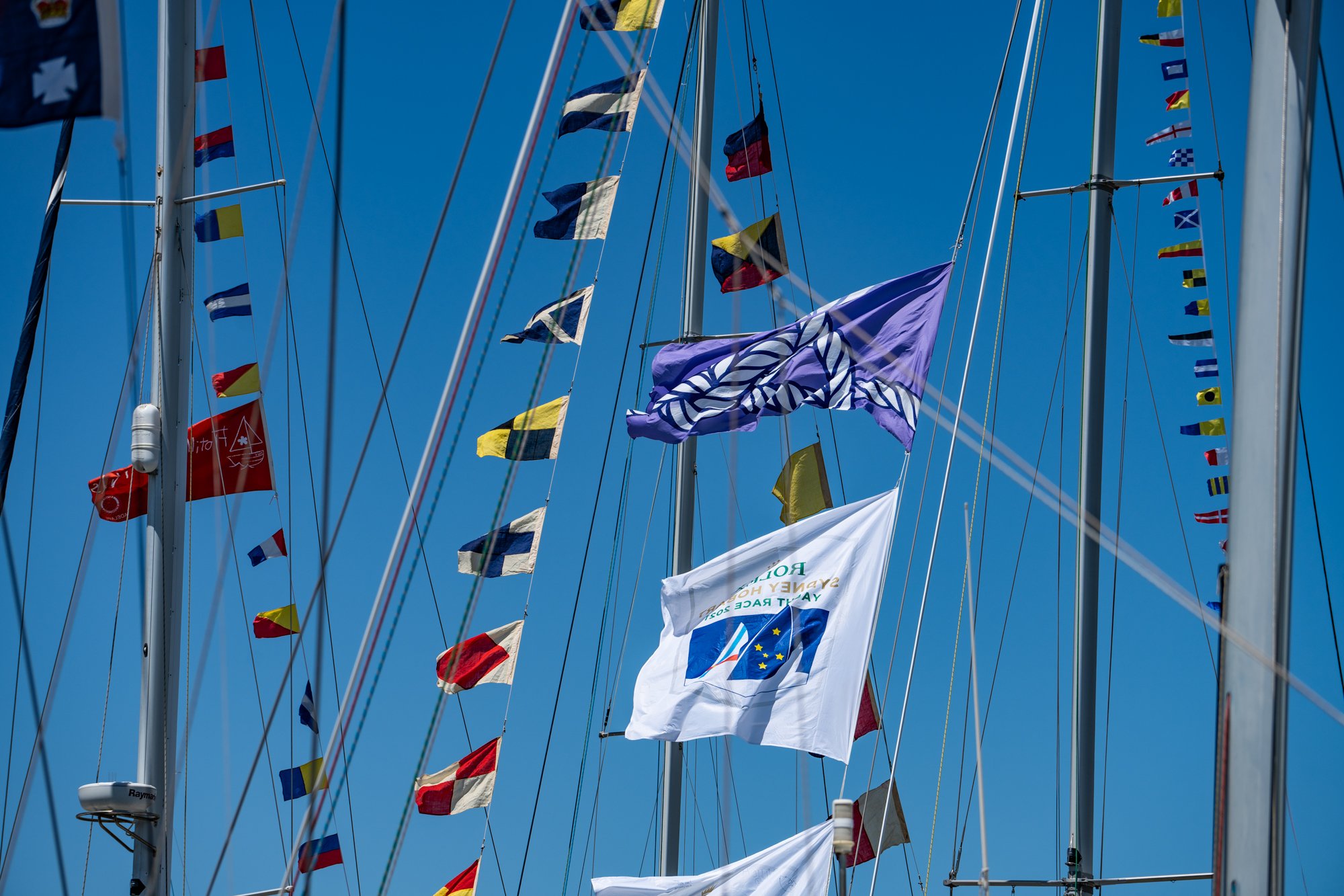 Flags on boats - Mandurah Yacht Academy
